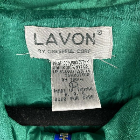 Lavon | Jackets & Coats | Lavon Vintage 9s Windbreaker Jacket Large ...